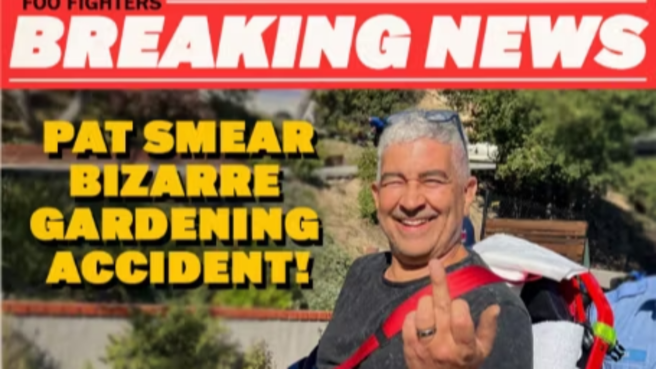 Pat Smear, des Foo Fighters, s'est cassé le pied... en faisant du ...